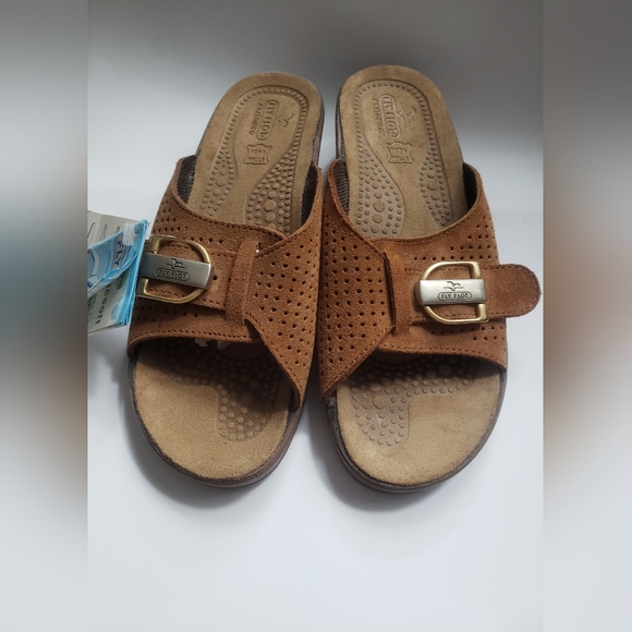 Fly Flot | Shoes | Fly Flot Leather Suede Comfort Sandles Size 95 Made ...